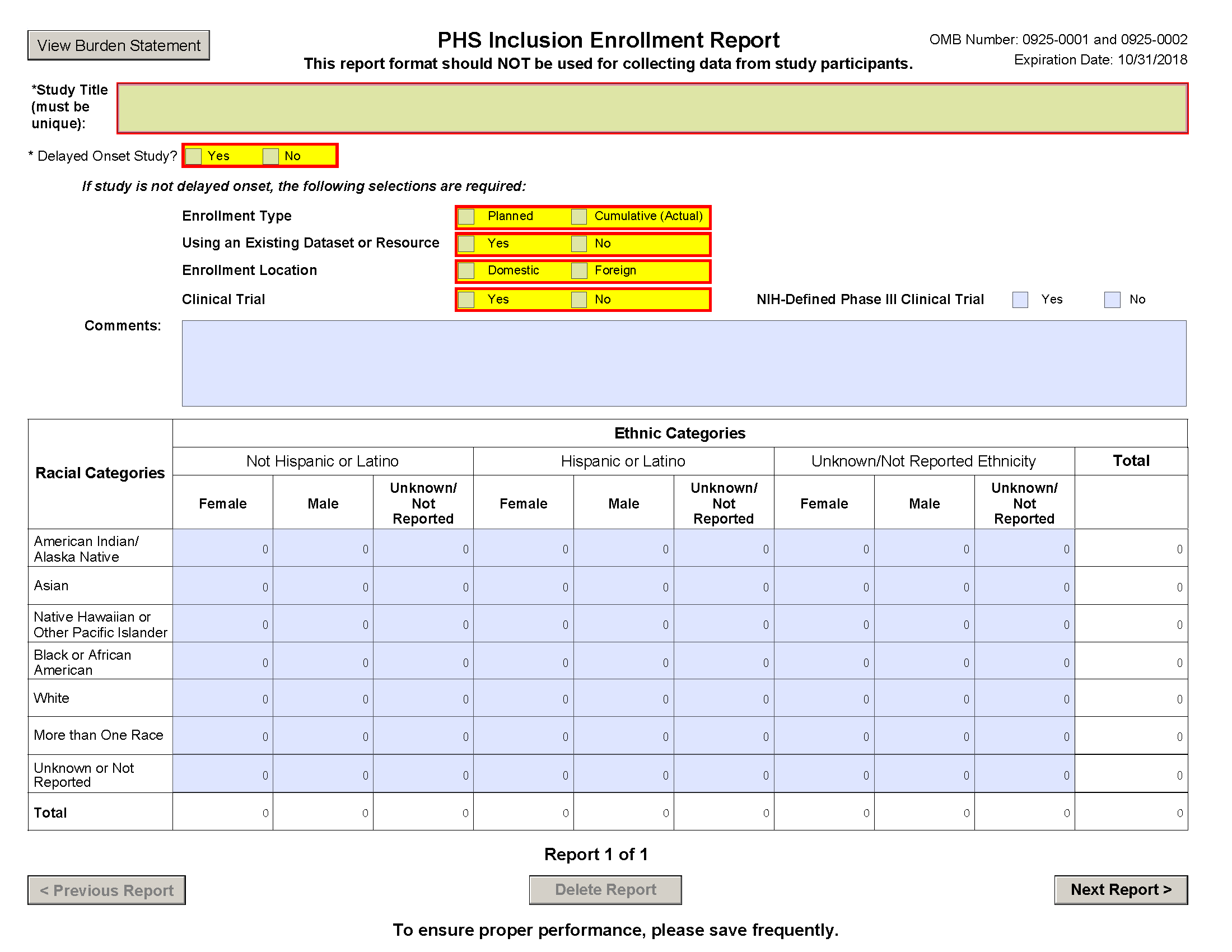 Inclusion Enrollment Report - CHEEER